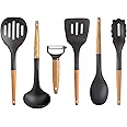 Amazon.com: Glad Cooking Utensils Set with Acacia Wood Handles, 6 ...
