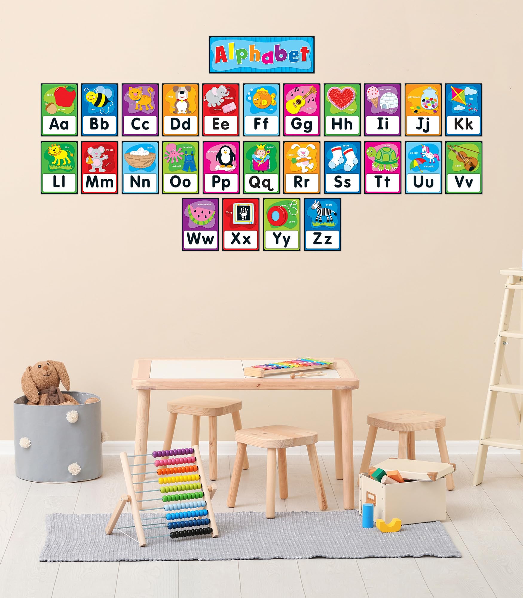 Carson Dellosa Alphabet Bulletin Board Set— Quick Stick™ Self-Adhesive ...