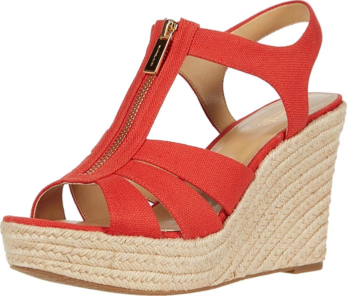 Amazon.com | Michael Kors Womens Berkley Platform Wedge Open Toe Casual ...