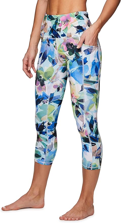 Amazon.com: RBX Active Womens Capris Leggings Yoga Athletic Workout ...