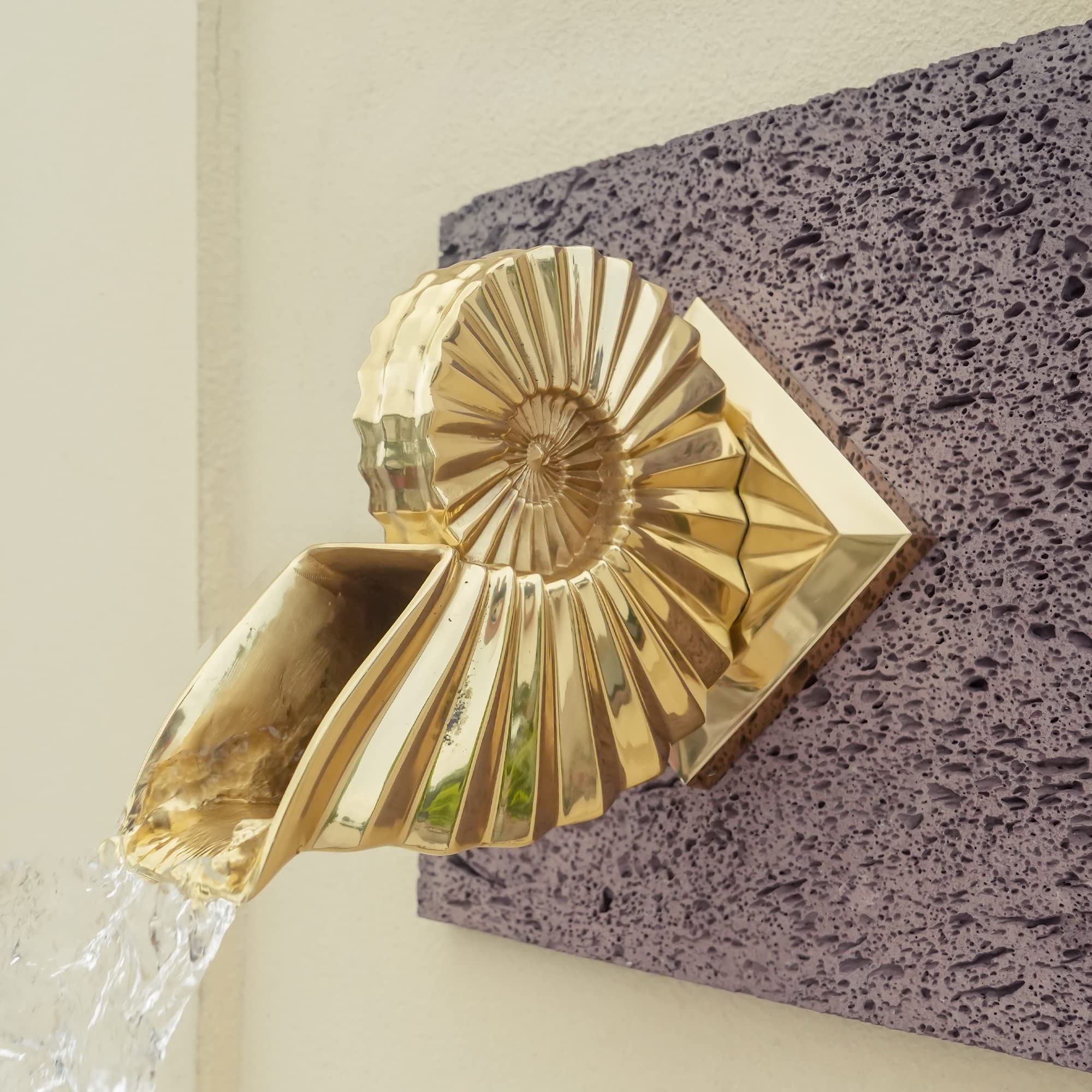 Solid Brass Made Exquisite Handcrafted Waterfall Spout for Landscape ...