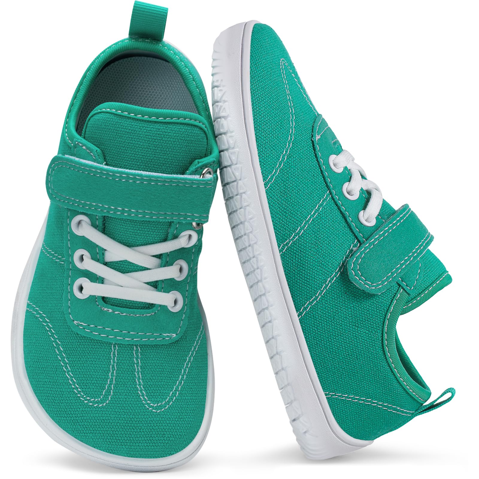Kids Barefoot Shoes Boys Girls Toddler Wide Toe Box Walking Canvas ...