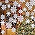 Amazon.com: 24Pcs Snowflake Christmas Hanging Party Decor Supplies ...