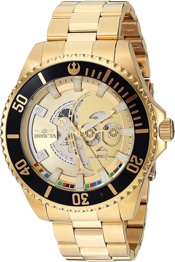 Invicta Star Wars Limited Edition Mens Watch - C-3PO - Gold-Tone ...
