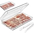 Amazon.com: GlossyEnd Bacon Keeper Storage Container with Tong, Deli ...
