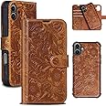 Amazon.com: RMAWRAD Leather Case Compatible with iPhone 16 Wallet 6.1",Genuine Leather 2-in-1 ...