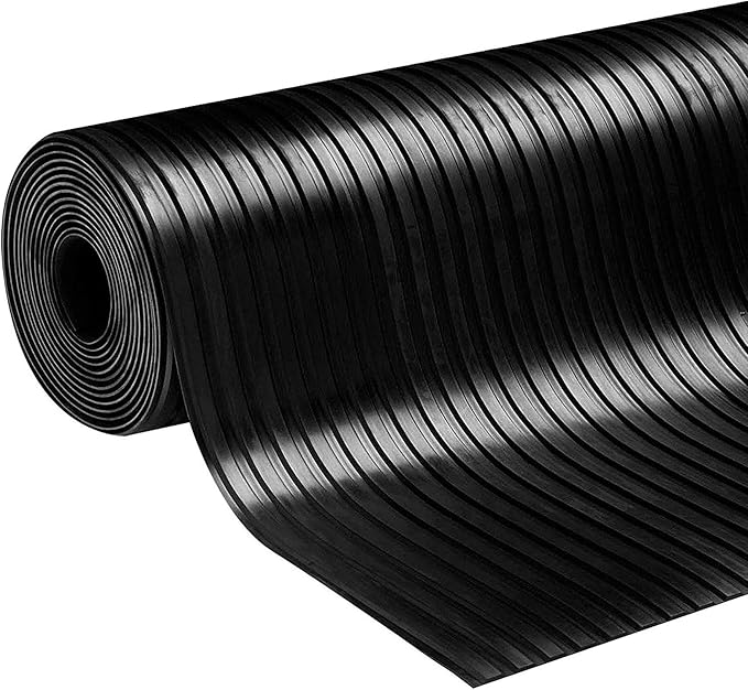 LILENO HOME Rillen Gummimatte Meterware 200x100 cm - Gummiläufer ...