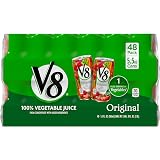 Amazon.com : V8 Original 100% Vegetable Juice, 5.5 oz. Can (Pack of 24 ...