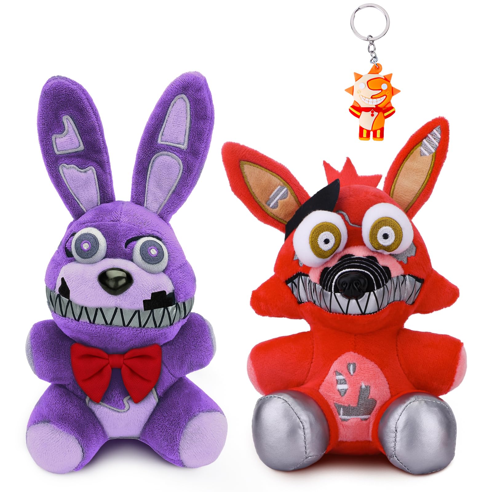 Mua FNAF Plushies Set, 7-Inch Nightmare Bonnie and Nightmare Foxy Plush ...