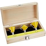 Yonico 16266 2 Bit Miter Frame Molding Router Bit Set, Matching Door ...