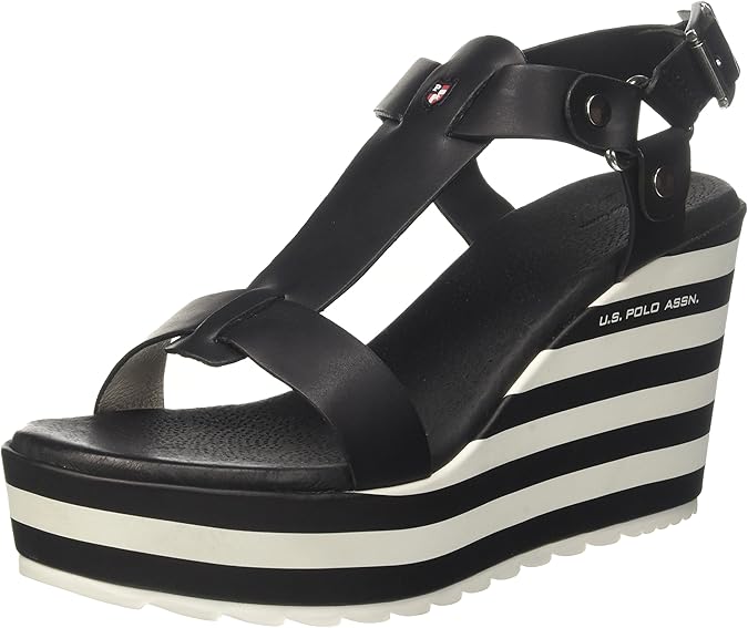 Amazon.com | U.S. Polo Assn. Women's Pumps Platform Sandals | Platforms ...