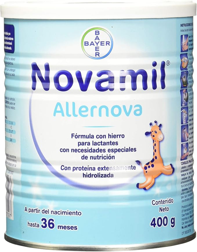 Novamil Formula Infantil Allernova 400g, Pack of 1: Amazon.com.mx ...