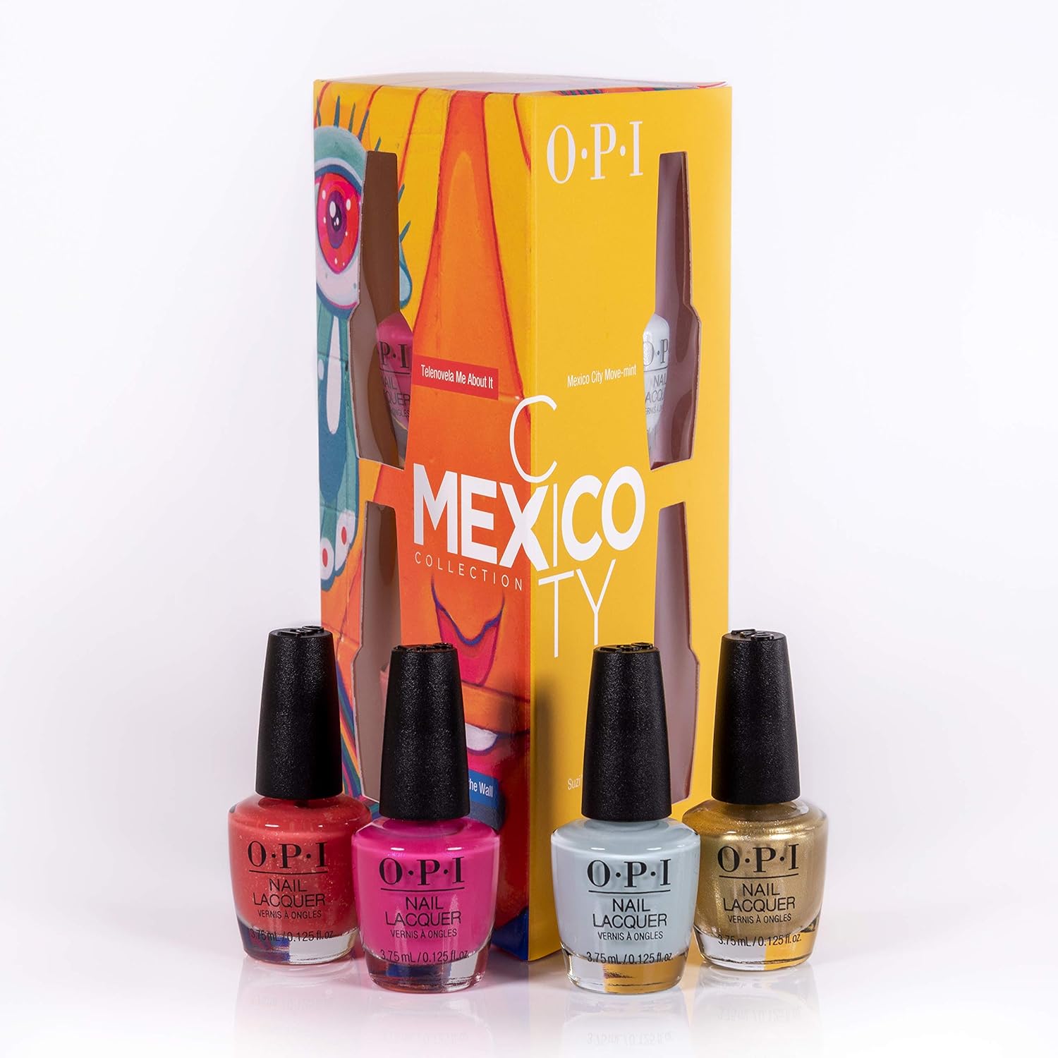 OPI Mexico City Limited Edition Nail Polish, 4 Pack Mini Gift Set (4 x ...