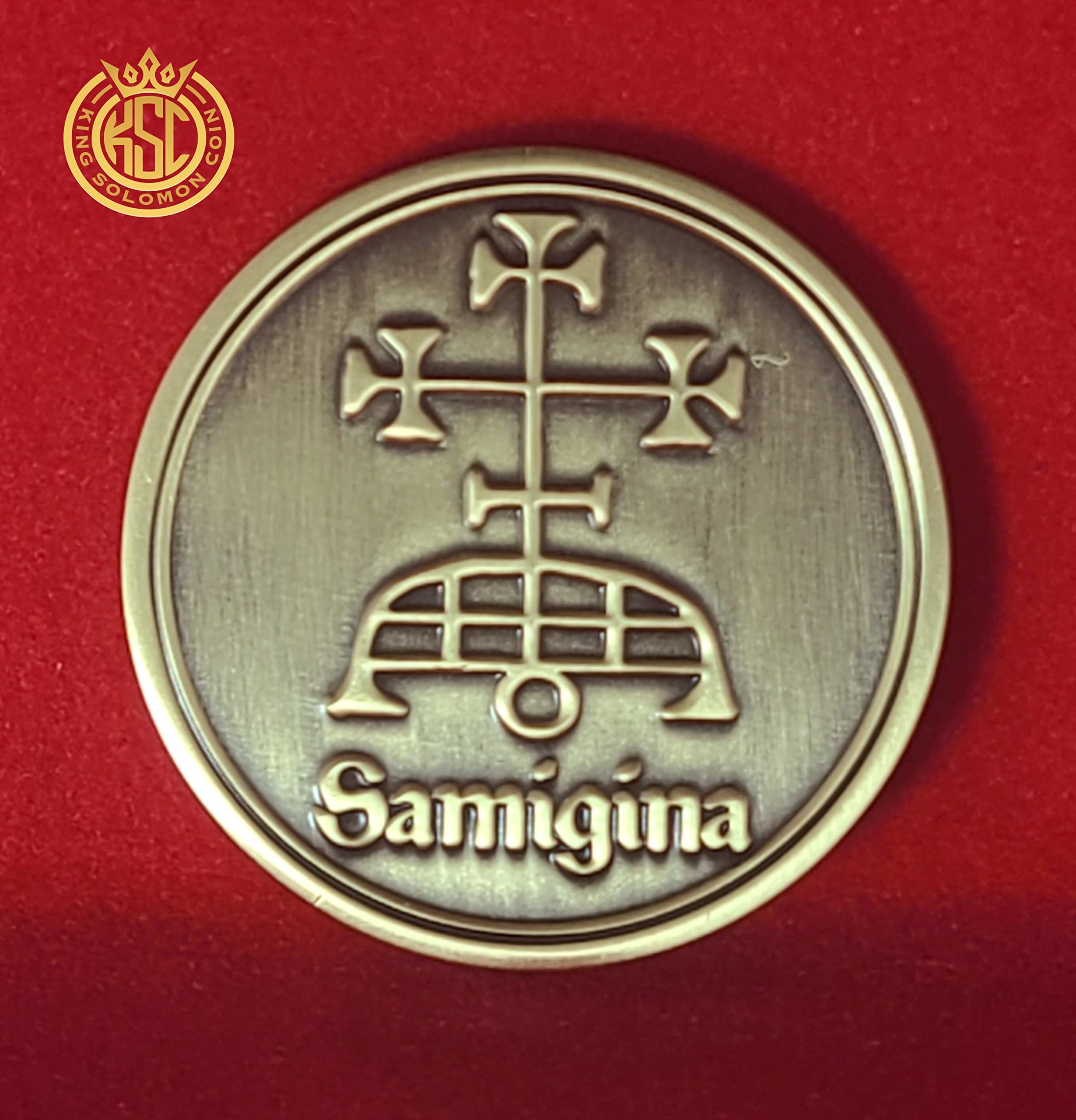 SAMIGINA, Gamigin, Gamygyn Demon Sigil King Solomon Coin Seal Talisman ...