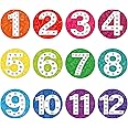 Amazon.com: 12 PCS Large Math Poster from 1 to 12 Numbers ...