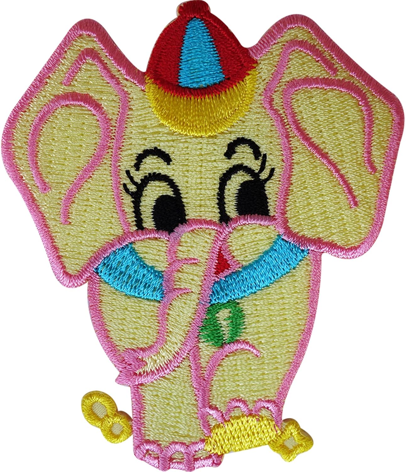Elephant Patch Iron Sew On Clothing Embroidered Badge Animal Embroidery ...