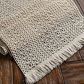Amazon.com: Alynsehom Macrame Table Runner Farmhouse Boho Beige Table Runner with Tassel ...