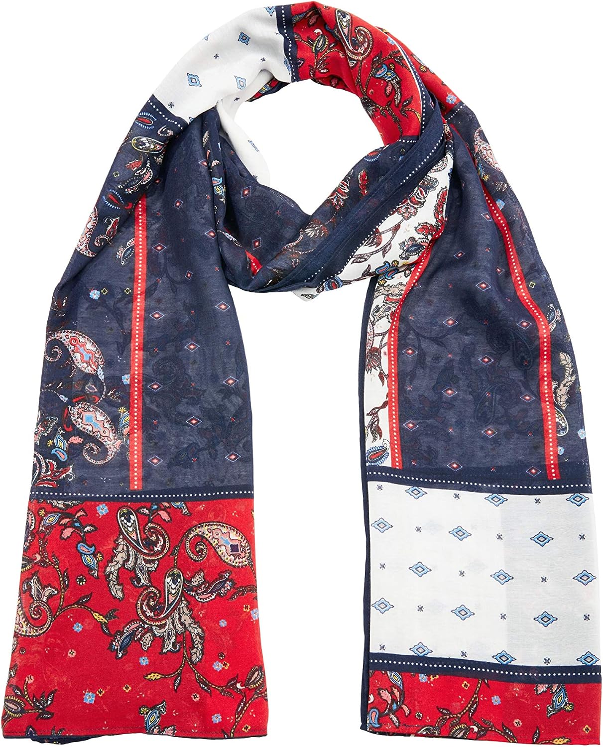 s.Oliver Damen Mode-Schal, 58B1 blue AOP, 1: Amazon.de: Bekleidung