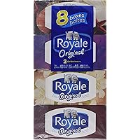 Royale Original 2 Ply Facial Tissue, Soft & Strong, 8 Tissue Boxes, 100 ...