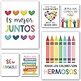 Amazon.com : Hadley Designs 6 Spanish Classroom Decorations – Spanish ...