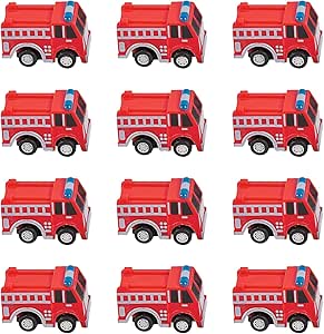 Amazon.com: Fun Express Fire Truck Firetruck Engine Pullbacks Toy - 12 ...