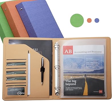 Amazon.com : iCarryAlls 3-Ring Binder Portfolio Organizer, Holds Two ...