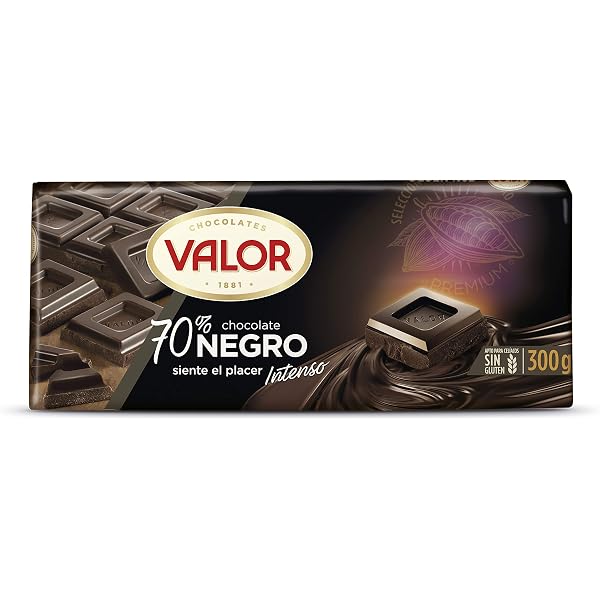 100% Cacao Dark Chocolate Valor 82% Dark Chocolate Bar - 100g Spanish ...