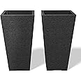 Amazon.com : Kante 22 Inch Tall Planter Set of 2, Large Taper Planter ...