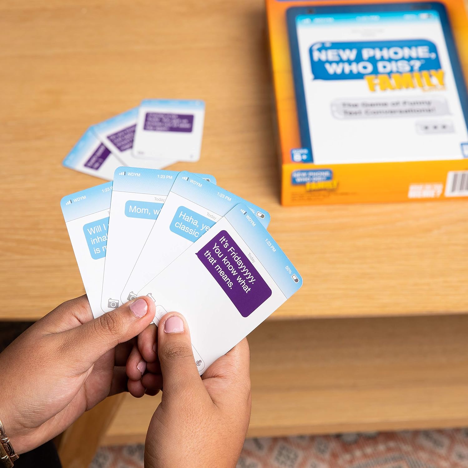 WHAT DO YOU MEME? New Phone, Who Dis? Family Edition – The Text Message Family Party Game – BigaMart