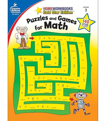 Puzzles and Games for Math, Grade 3 (Home Workbooks) in Kuwait | Whizz Math
