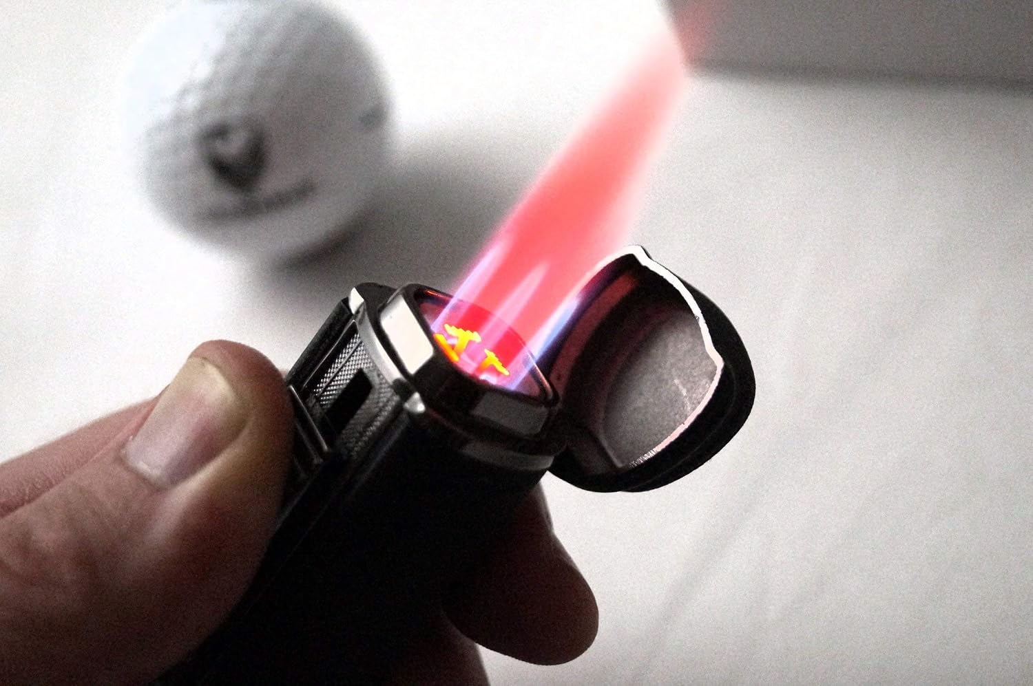 GERMANUS Jetflame Torch Cigar Lighter”The Stick” with 4 Flames, Black ...