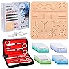Medarchitect Suture Practice Kit (42 Pieces) for Suture Skill Training Include Suture Pad 8 x 8 ...