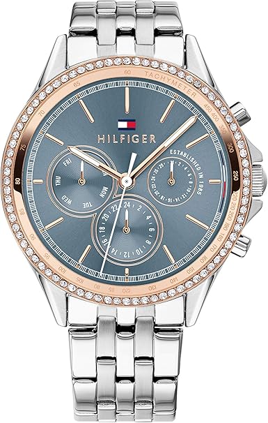 Tommy Hilfiger Womens Multi dial Quartz Watch with Stainless Steel ...
