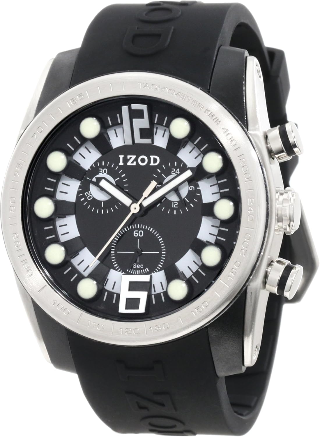 IZOD Men's IZS2/1 BLK deporte reloj cronógrafo de cuarzo: Amazon.com.mx ...