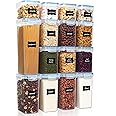 Vtopmart Airtight Food Storage Containers Set with Lids, 15pcs BPA Free ...