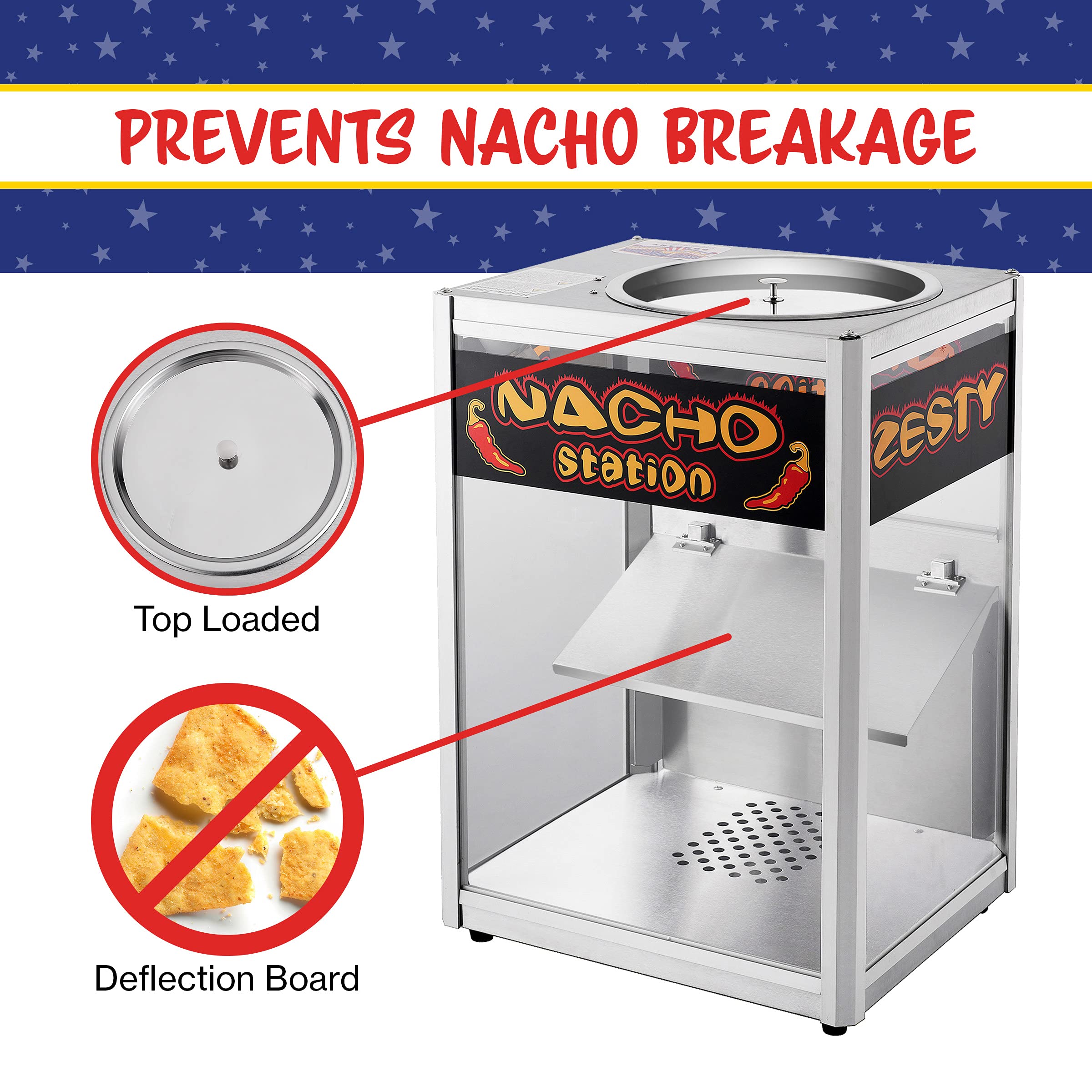 Nacho Machine Food Warmer - Steel Countertop Display Case And ...