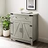 Walker Edison Cass Modern Farmhouse Double Barn Door Accent Cabinet, 30 ...