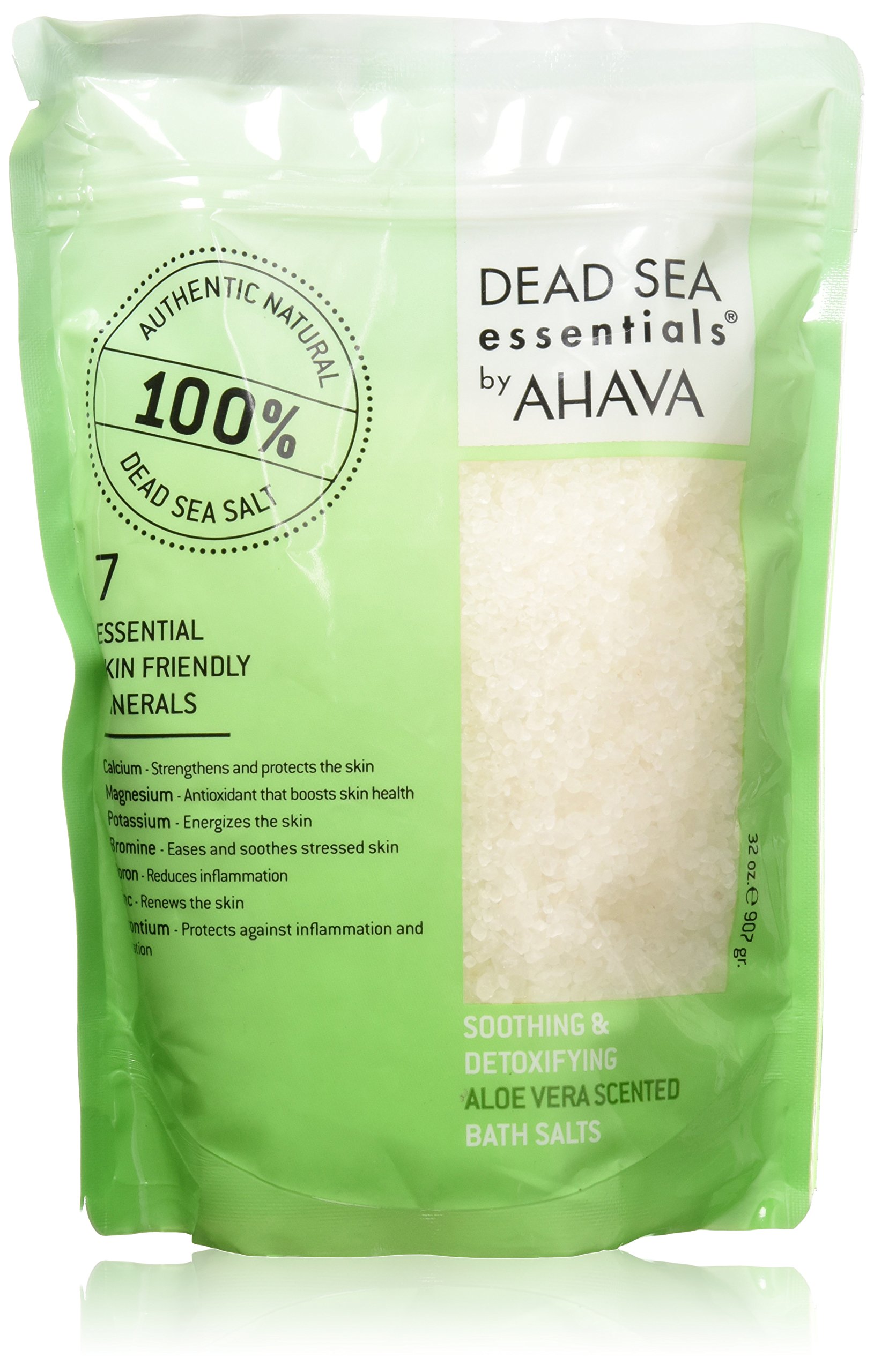 Amazon.com: Dead Sea Essentials Ahava Bath Salts, Unscented, 32 Fluid ...