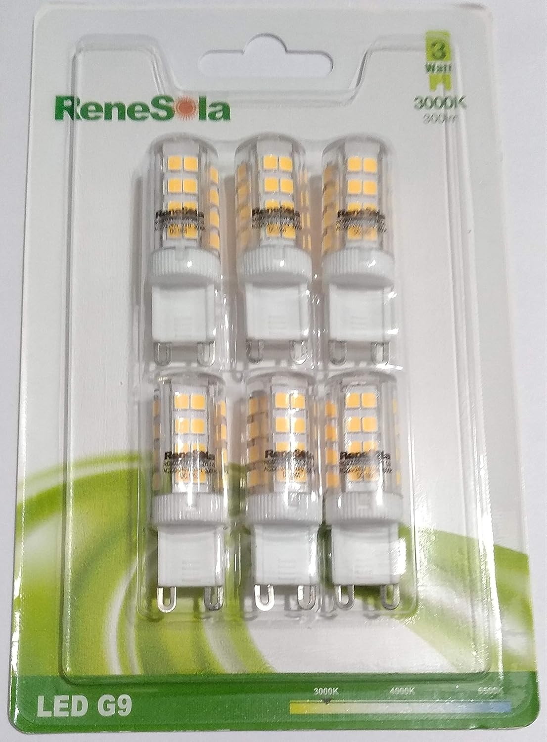 Buy RENESOLA LED G9 LAMP-3W-3000K (Pack of 6) Online at Low Prices in ...
