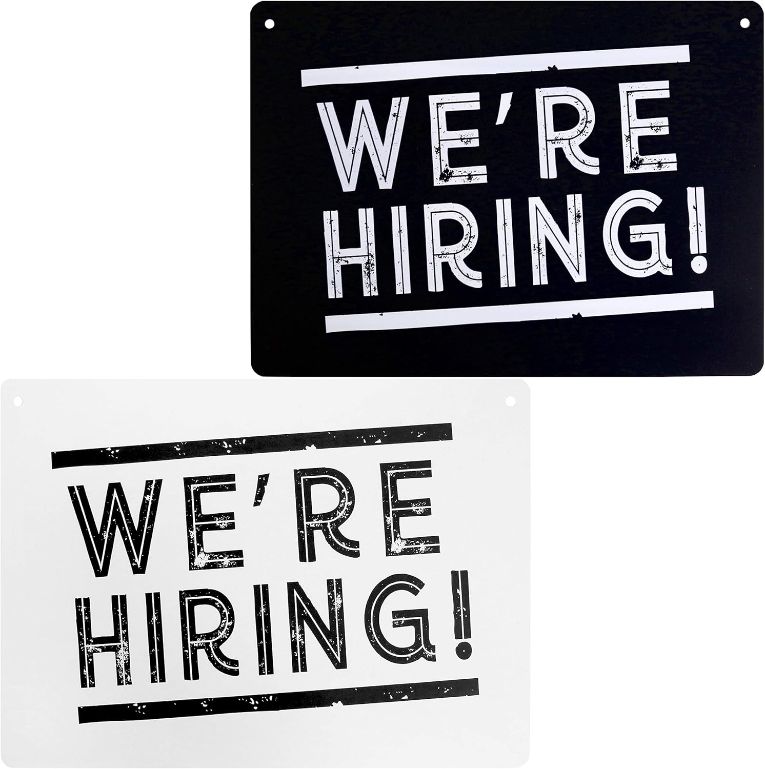 Amazon.com : Hiring Sign - Unique We're Hiring Sign - Help Wanted Sign ...