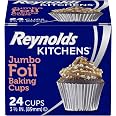 Amazon.com: Reynolds Kitchens Jumbo Cupcake Liners, Foil, 24 Count
