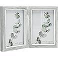 Amazon.com - Afuly 4x6 Double Picture Frame Dual Grey Rustic Hinged ...