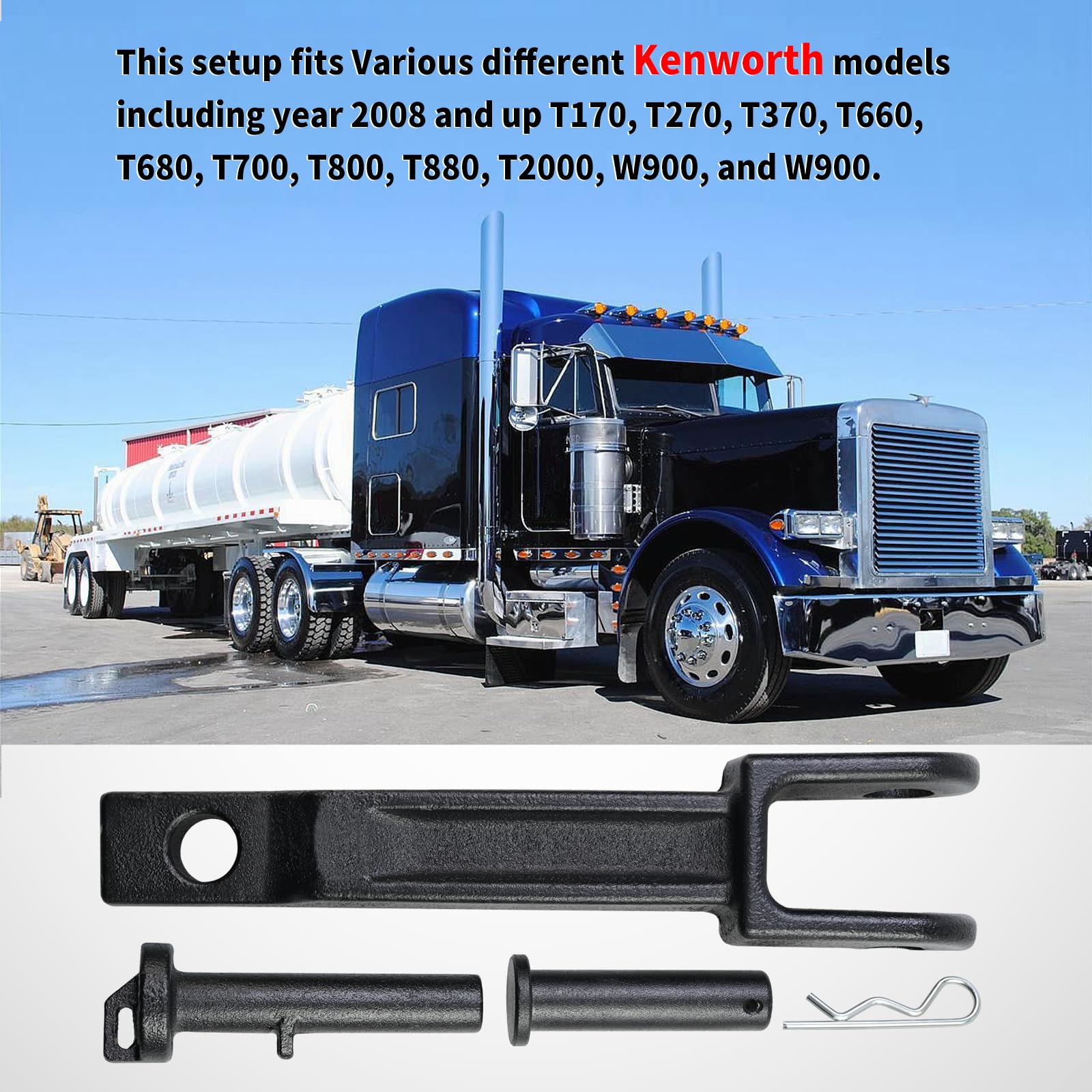 Mua Vanshly，A20-6014 Single Tow Hook Compatible with Peterbilt/Kenworth ...
