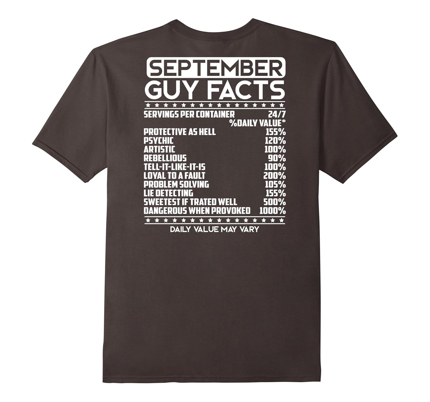 September Guy Fact T Shirt, Funny Guy Fact T Shirt-CL – Colamaga