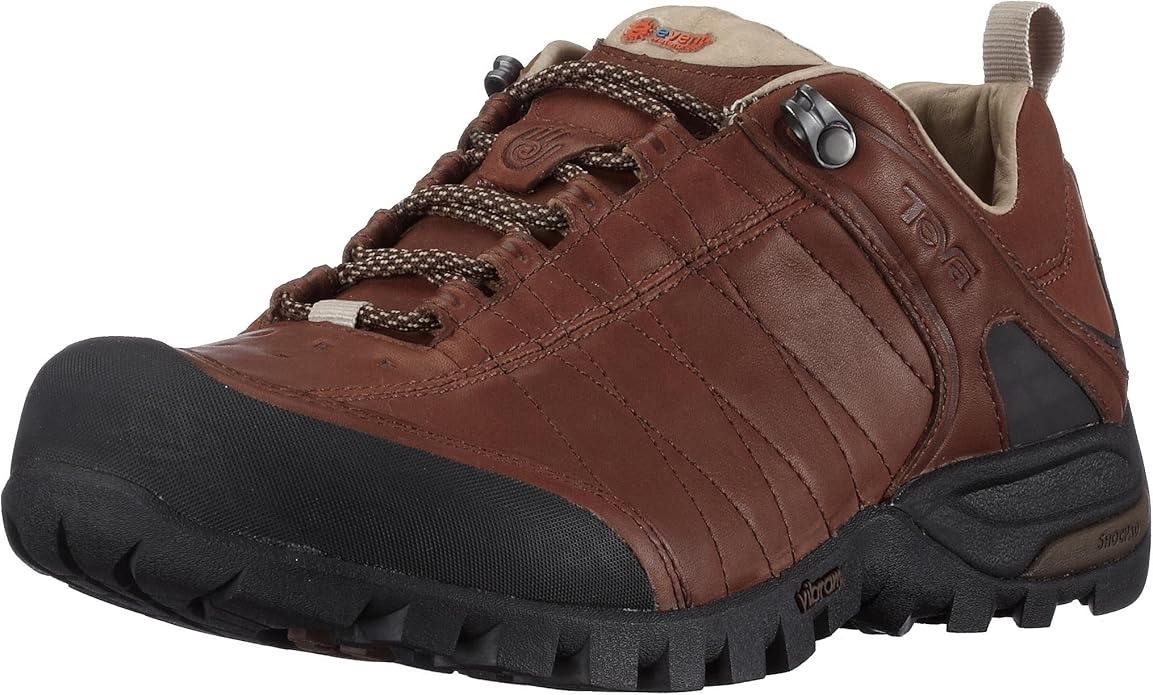 Teva Riva Leather Event Men's Nubuck Leather Hiking Shoes 8827 Brown ...