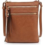 Amazon.com: DELUXITY | Crossbody Hobo Slouch Bucket Purse Bag ...