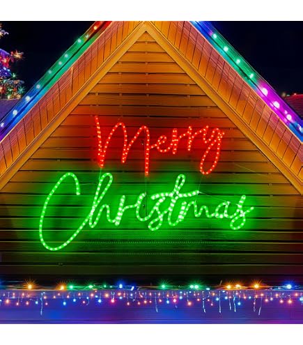 Merry Christmas Lighted Sign For Roof