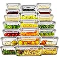 Amazon.com: Vtopmart 20Pack Glass Food Storage Containers with Lids ...