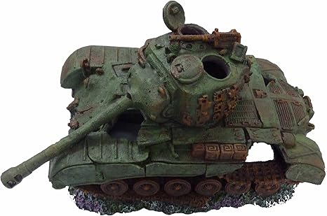 Amazon.com : Military Battle Tank Aquarium - Fish Tank Ornament - Large ...