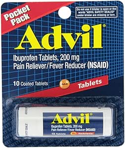 Amazon.com: Advil Vial 10ct Tabs Size 10ct Advil Vial Tablets 10ct ...